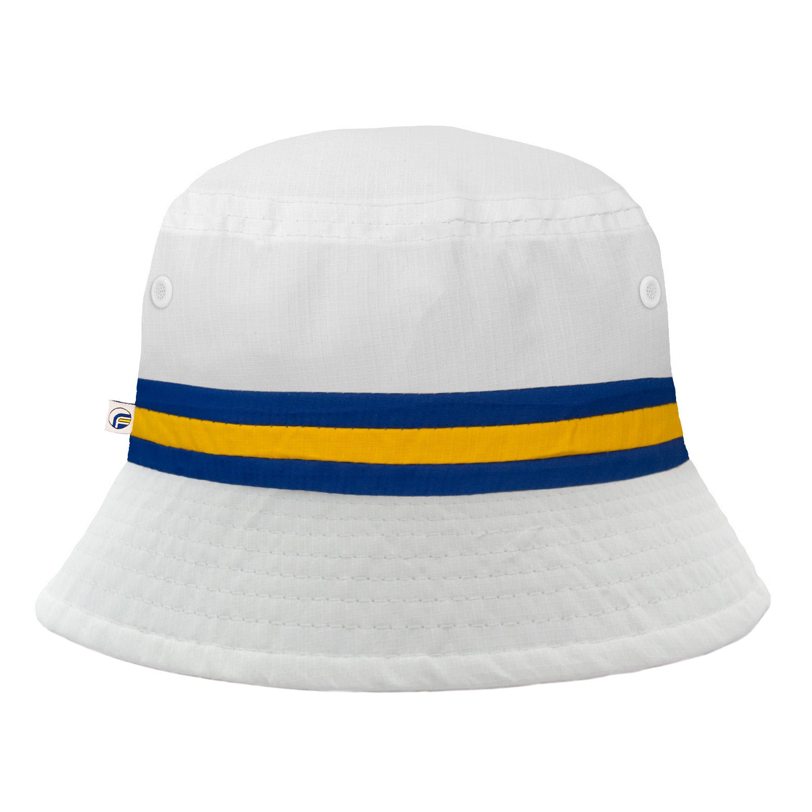 fan originals Bucket Hat White Blue Yellow Leeds United Colours